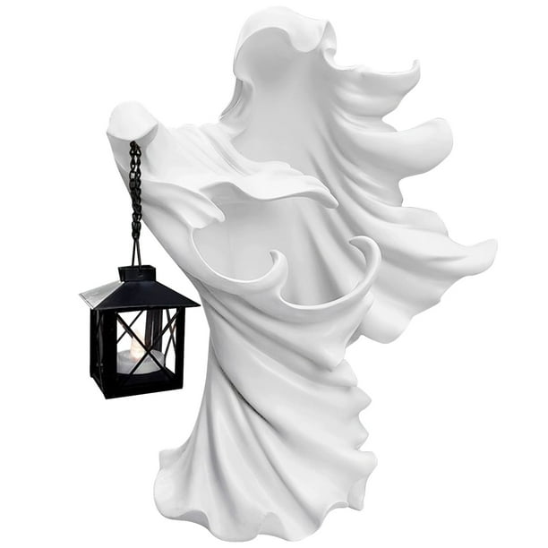 Faceless Ghost Sculpture Halloween Ghoul Resin Sculpture Decoration ...
