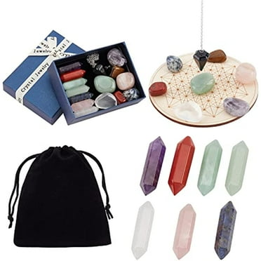 Kritne Reiki Stone Set, Chakra Stone, 7Pcs/Set Engraved Spiritual ...