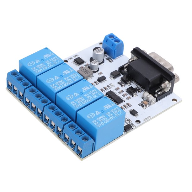 Serial Port Control Relay Board, Relay Module 4 Channel Safe 8 Bit MCU PCB for Home - Walmart.ca