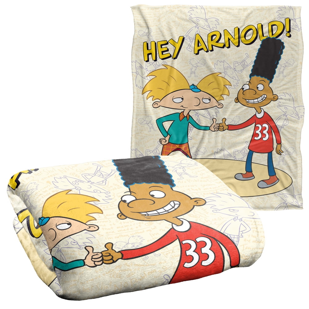 Hey Arnold Blanket, 50"x60" Arnold & Gerald Silky Touch Super Soft ...