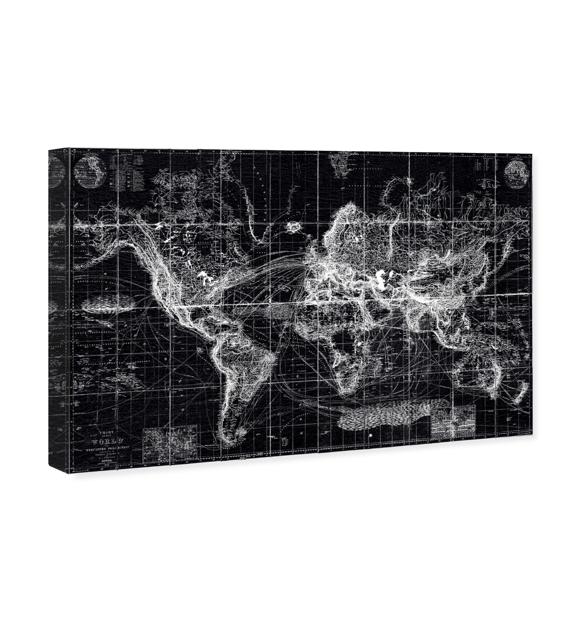 Buy Runway Avenue Maps and Flags Wall Art Canvas Prints 'Chart of the ...