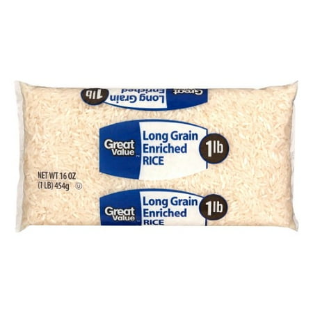 Great Value Long Grain Enriched Rice, 16 oz - Walmart.com