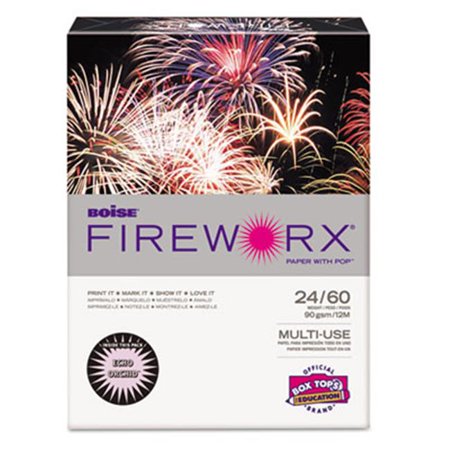 Boise MP2241-OR FIREWORX Colored Paper 24lb 8.5 x 11 Echo Orchid 500 ...