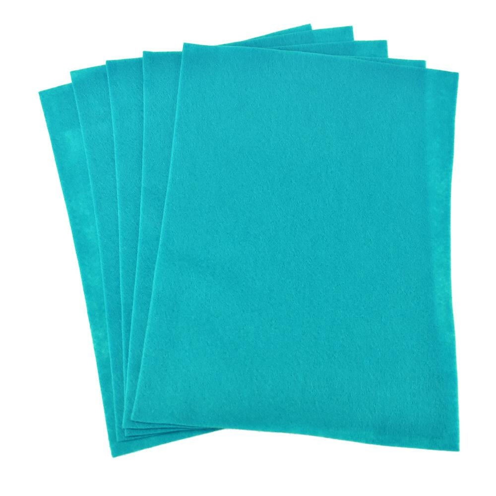 Premium Craft Felt Sheets, 8-1/2-Inch x 11-Inch, 5-Count, Teal Blue ...