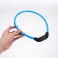 WASHWEPE Skyblue Steel Bike Lock with Keys Multifunctional Antitheft ...