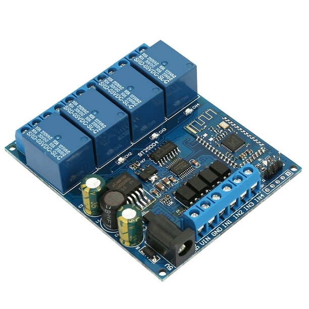 Relé Bluetooth, control multifunción de 4 canales Relé Bluetooth móvil ...
