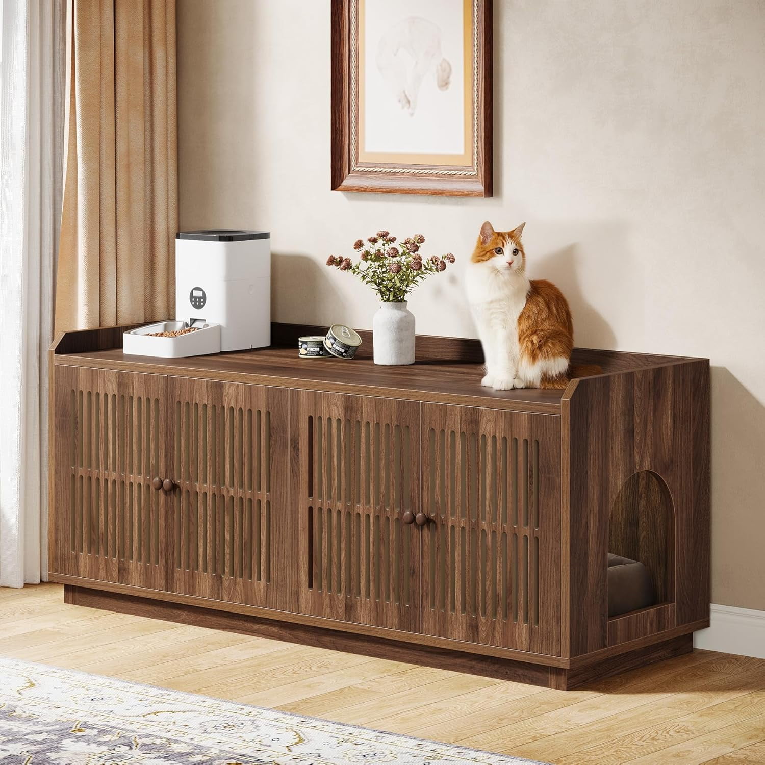 Click here for Tribesigns 55.1 Extra Large Cat Litter Box Enclosu... prices