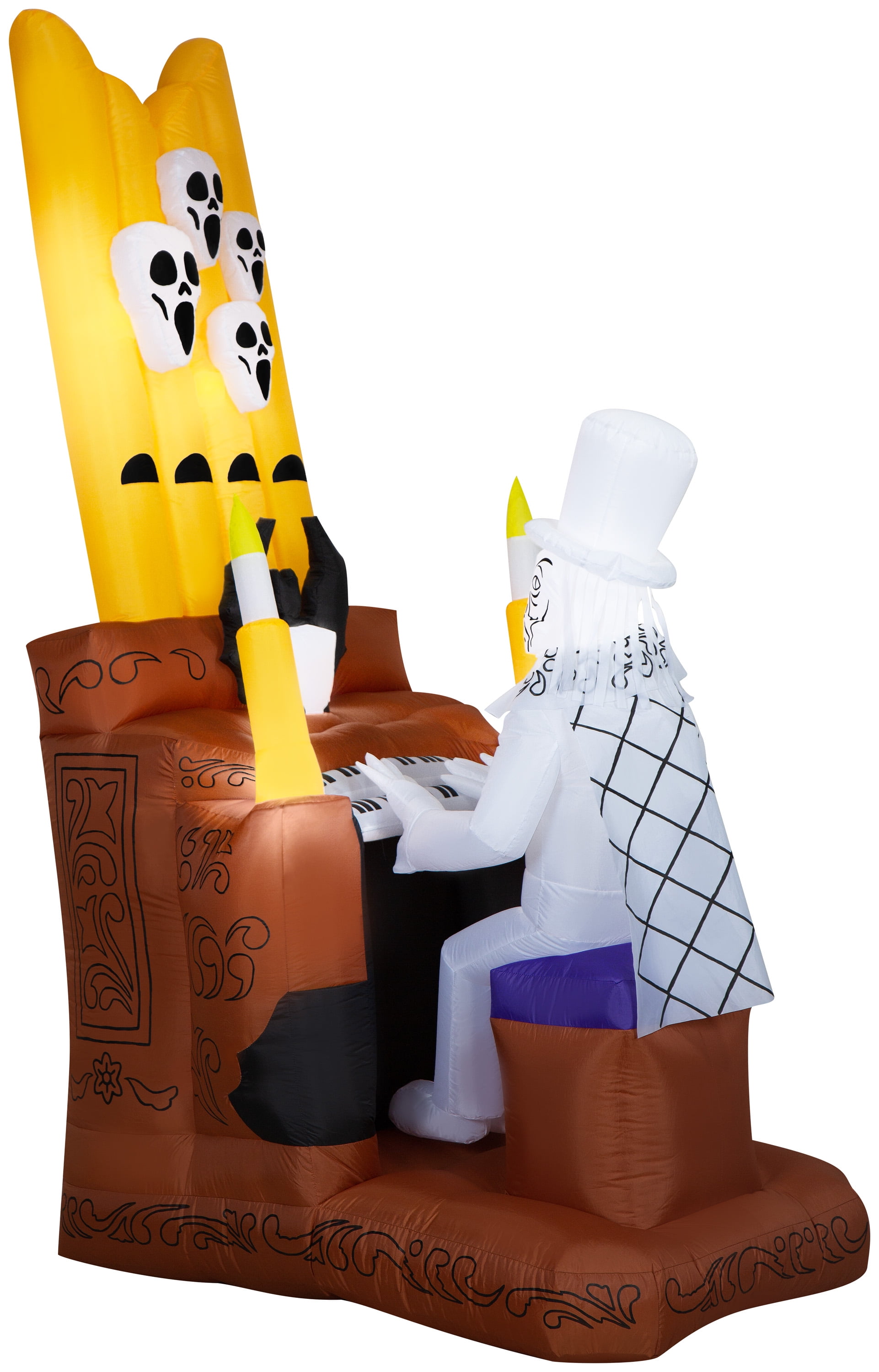 7 Ft Haunted Mansion Airblown Inflatable Animated Organ Player ...