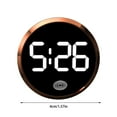 uvwlwu Universal Digital LED Clock for Vehicles with Stick-On Design ...