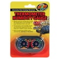 Zoo Med Economy Analog Dual Thermometer & Humidity Gauge Reptile ...