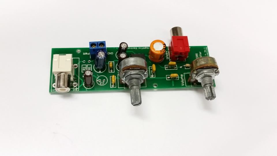 LM386 Audio Amplifier Kit With Tone Control, LM386 RCA Input & RCA ...