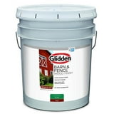 Glidden Grab-N-Go Barn & Fence Wood Exterior Paint Flat, Red, 5 Gallons ...