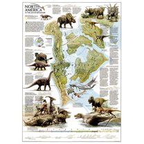 National Geographic Reference Map: National Geographic Dinosaurs of ...
