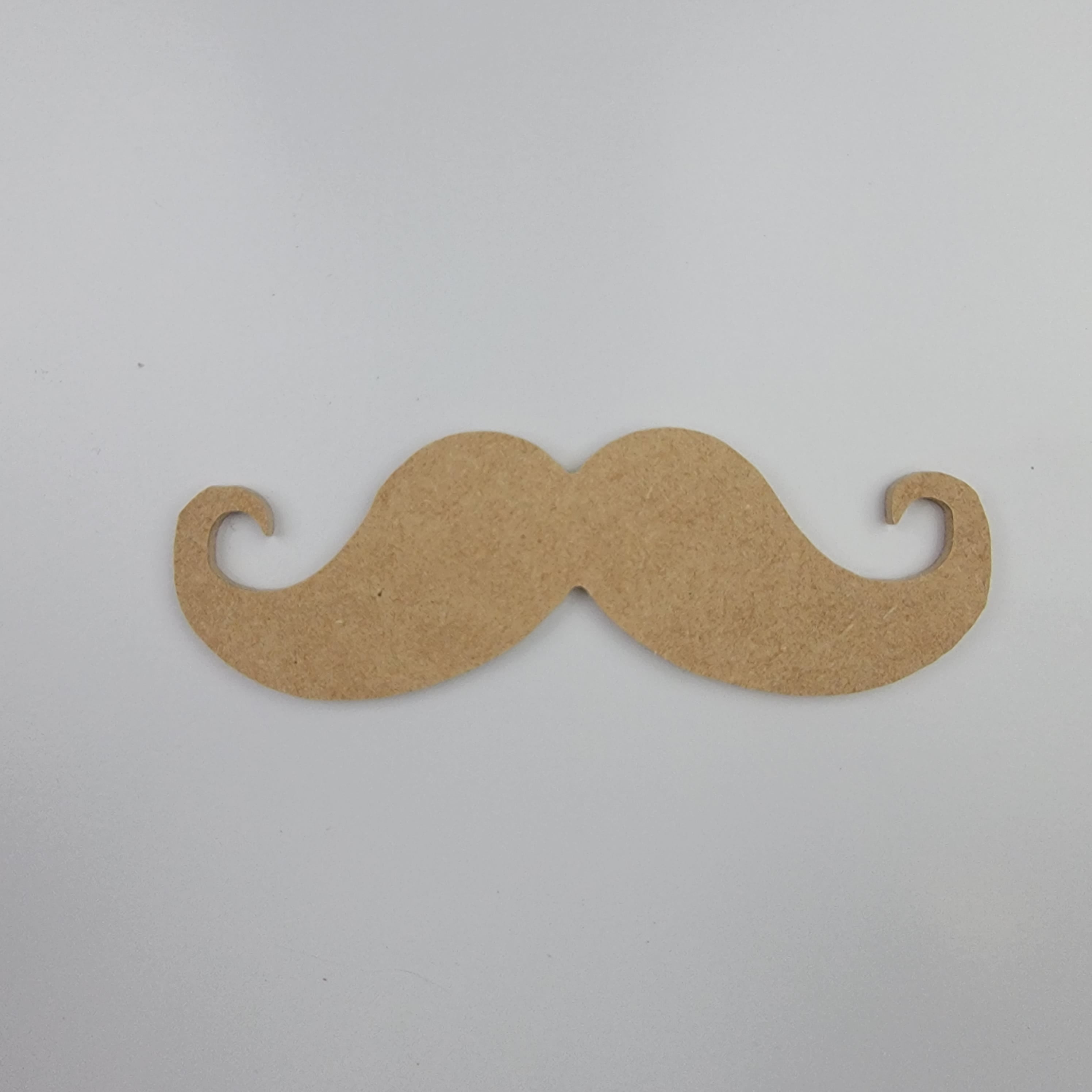 6"Mustache, Unfinished Wood Art Shape by Wooden Craft Cutouts, 1-8 ...
