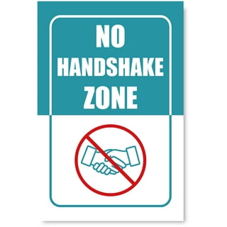 Printable Sign No Hand Shake