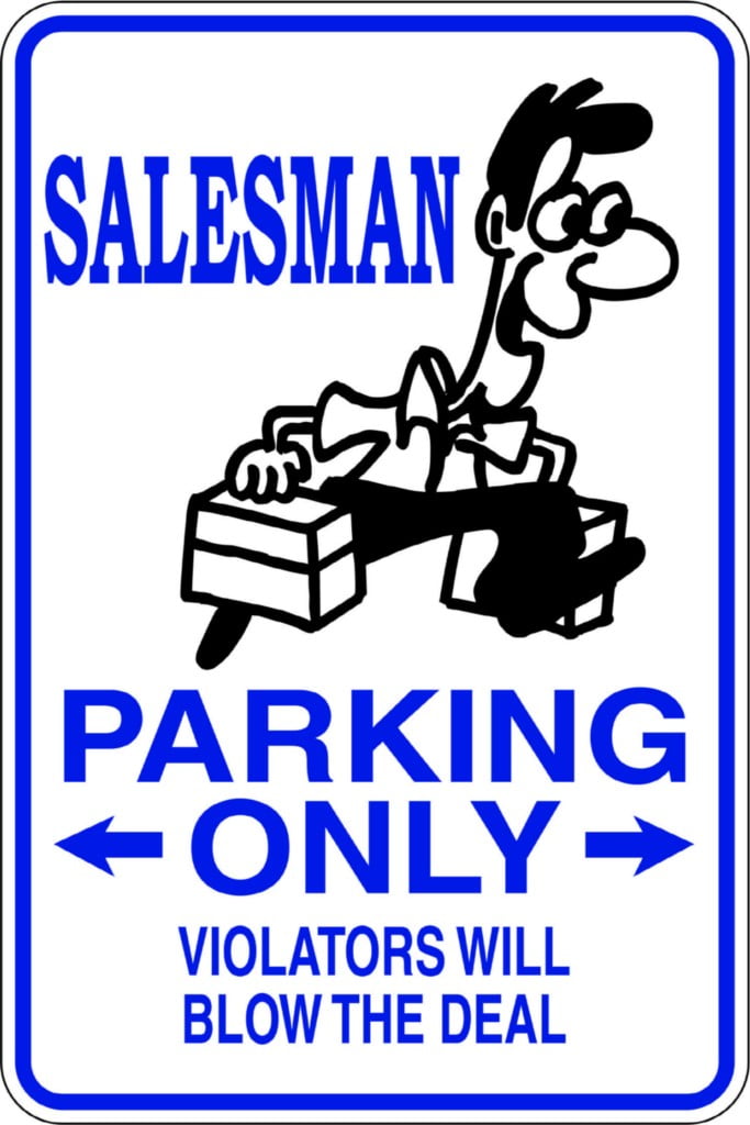 Custom Wall Decal sman - Parking Signs - Picture Art - Peel & Stick ...