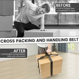 Box Carrying Strap with Handle 74.8/118.11 Inch Adjustable Cross Style ...