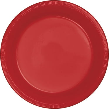 Dessert Plate - Red (24 Count) - Walmart.com