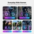 LED Cycling Wheel Hub Light for Night Riding, USB Rechargeable 7 Color &18 Modes LED Bike Wheel ...