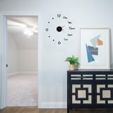 MLINS 3 Sets of Acrylic Digital Wall Clock Home DIY Exquisite Frameless ...