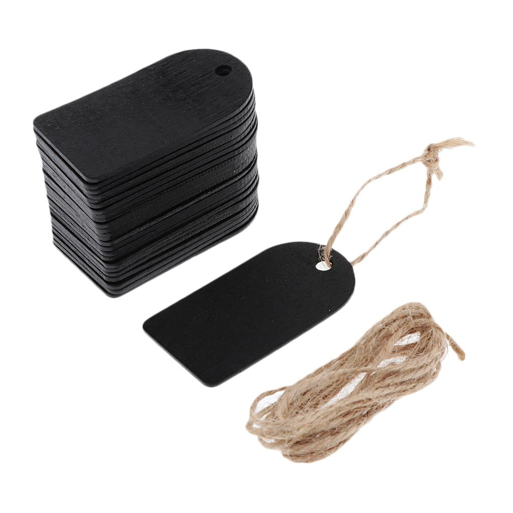 25Pcs Wooden Gift Tags Blank Decorative Labels for Decor Wedding Favors ...