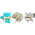 Minecraft Build-A-Mini Alex, Tamed Wolf, & Elder-Guardian Figure Set ...