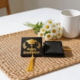 Cheapark Square Black Card Gift Box Graduation Party Favor Container ...