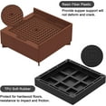 DEWEL Furniture Risers Bed Risers Lifter Support Up to 661 Lb Brown 4 ...