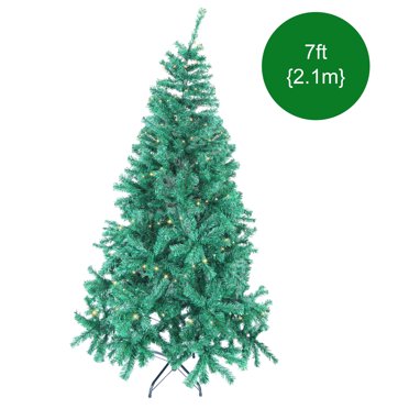 Puleo International Fraser Fir Clear Pre-lit Slim Christmas Tree ...