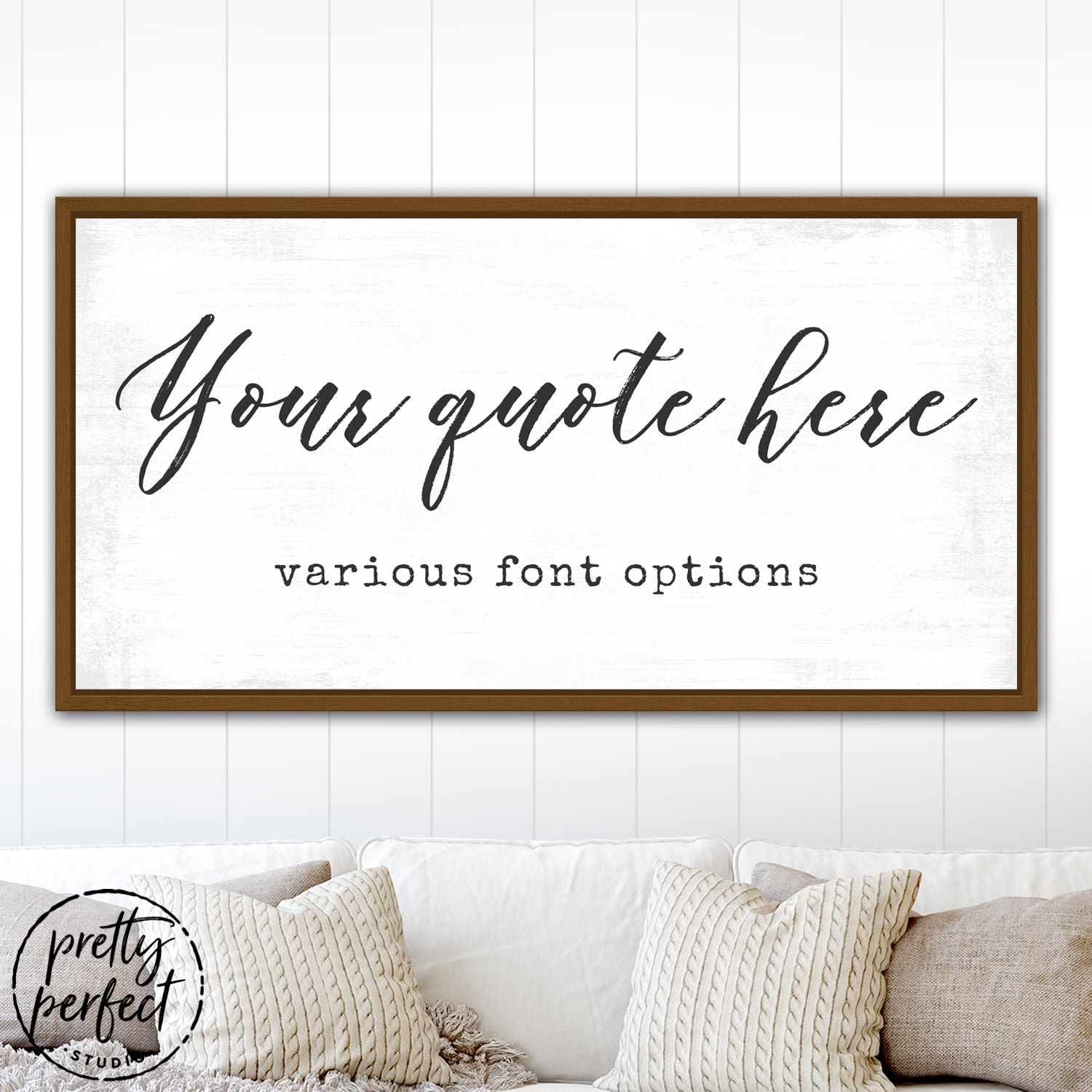 Pretty Perfect Studio Create Your Own Custom Canvas Quote Sign on Wall ...