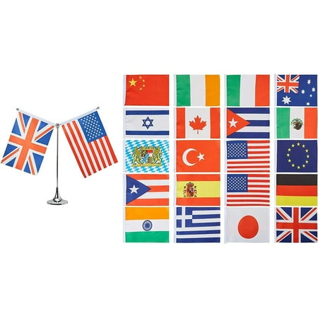 Juvale Mini International Flags, Country Flags for Kids - Mini World ...