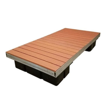 PlayStar Aluminum Floating Dock Kit with Resin Top, 4' x 10' Platform ...