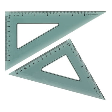 Westcott Protractor and Ruler Set: Clear, 4 pieces - Walmart.com
