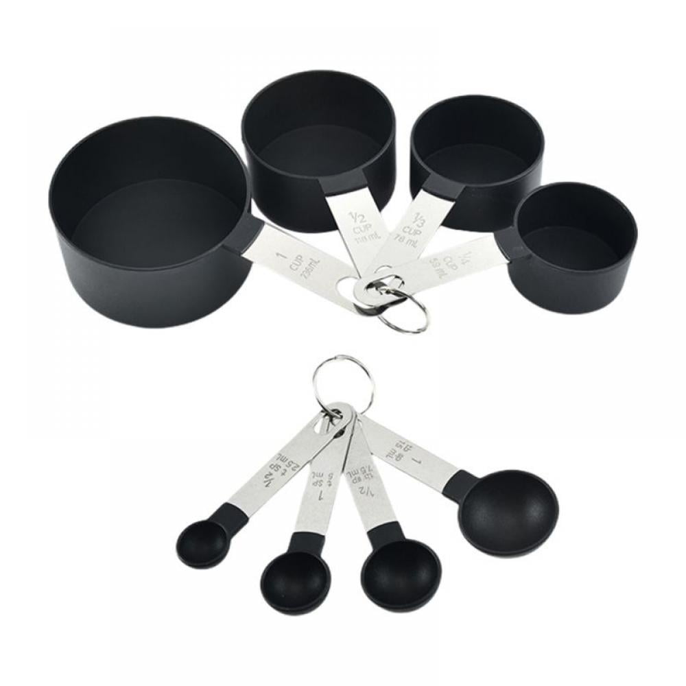 Lemetow Nesting Measure Cups Spoons Set with Stainless Steel Handle For ...