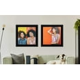 17x17 Frame Black Matted for 17x17 Picture or 20x20 Art Poster Without ...
