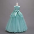 Afuyipoi Girls Bow Mesh Princess Dress (5-15 Years) Soft Breathable ...