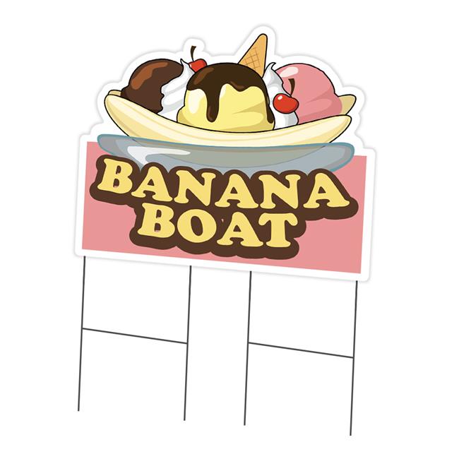 SignMission 24 x 36 in. Yard Sign & Stake - Banana Boat - Walmart.com