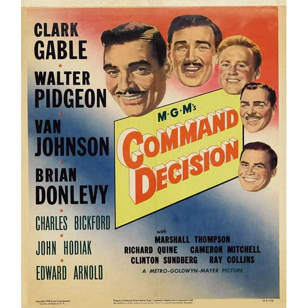 Command Decision - movie POSTER (Style B) (27" x 40") (1948) - Walmart.com