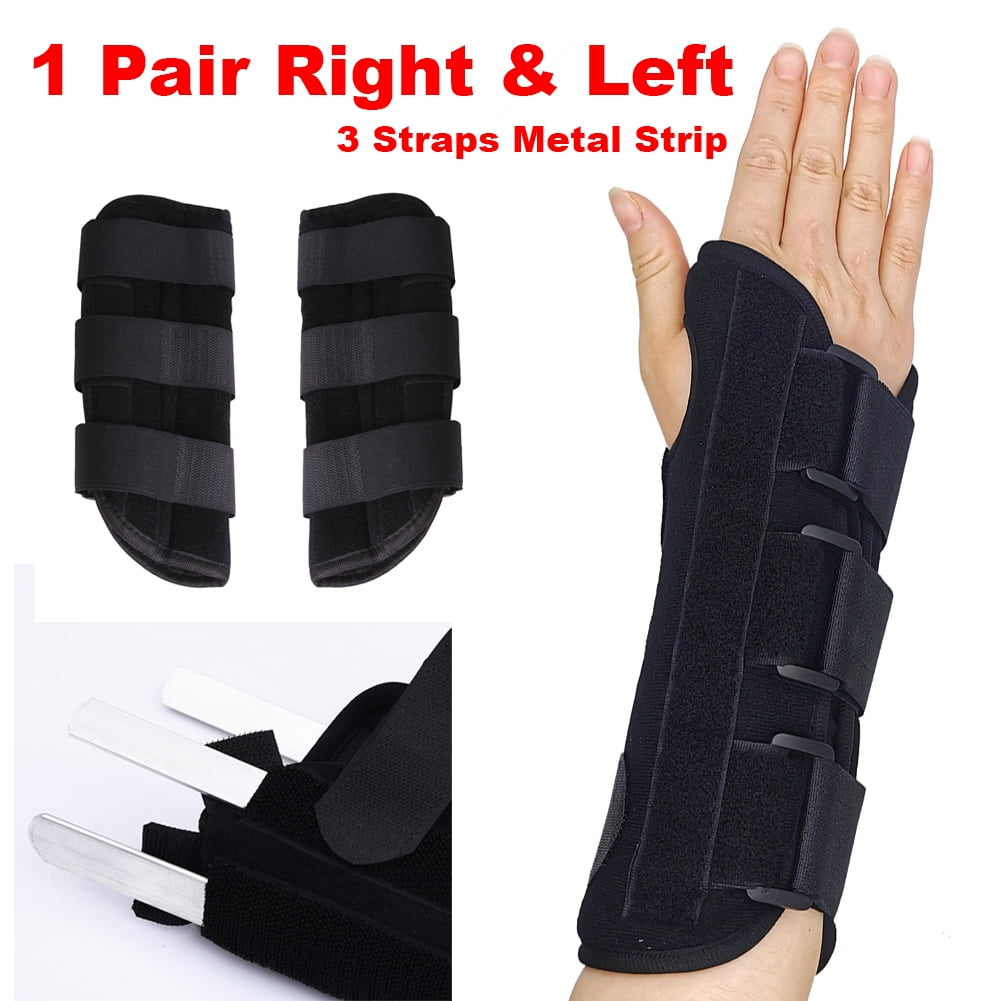 RVXLRDN 1Pair Right/Left Hands Breathable Wrist Brace 3 Straps ...