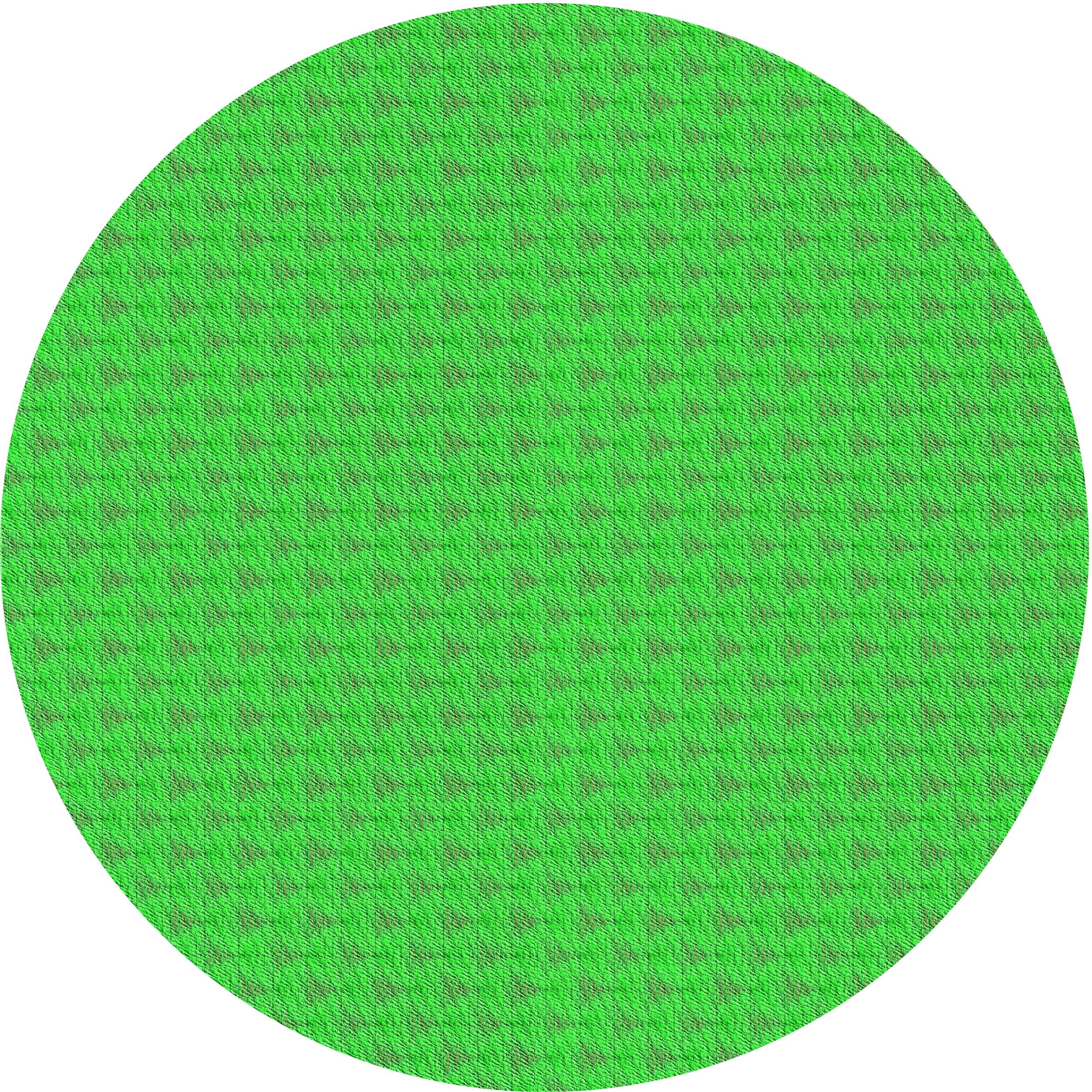 Ahgly Company Indoor Round Patterned Lime Green Area Rugs, 8' Round ...