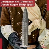 Armory Replicas Unforgotten Skill Damascus Viking Hunting Spear: 27-Inch Blade - Walmart.com