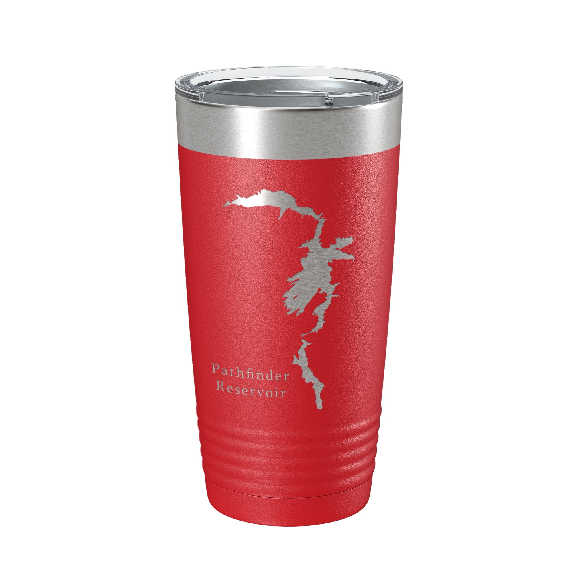 Pathfinder Reservoir Tumbler Lake Map Travel Mug Insulated Laser ...