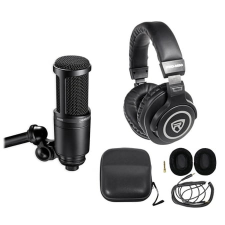 Audio Technica AT2020 Studio Microphone-Cardioid Condenser Mic ...
