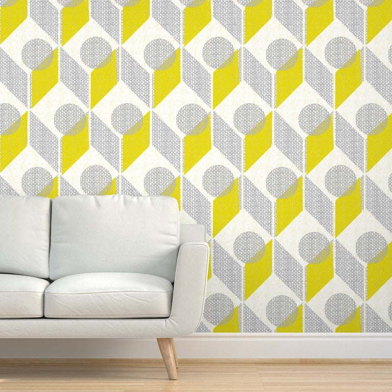 Chartreuse Chevron Wallpaper