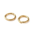304 Stainless Steel Open Jump Rings Round Real 18K Gold Plated 4x0.6mm ...