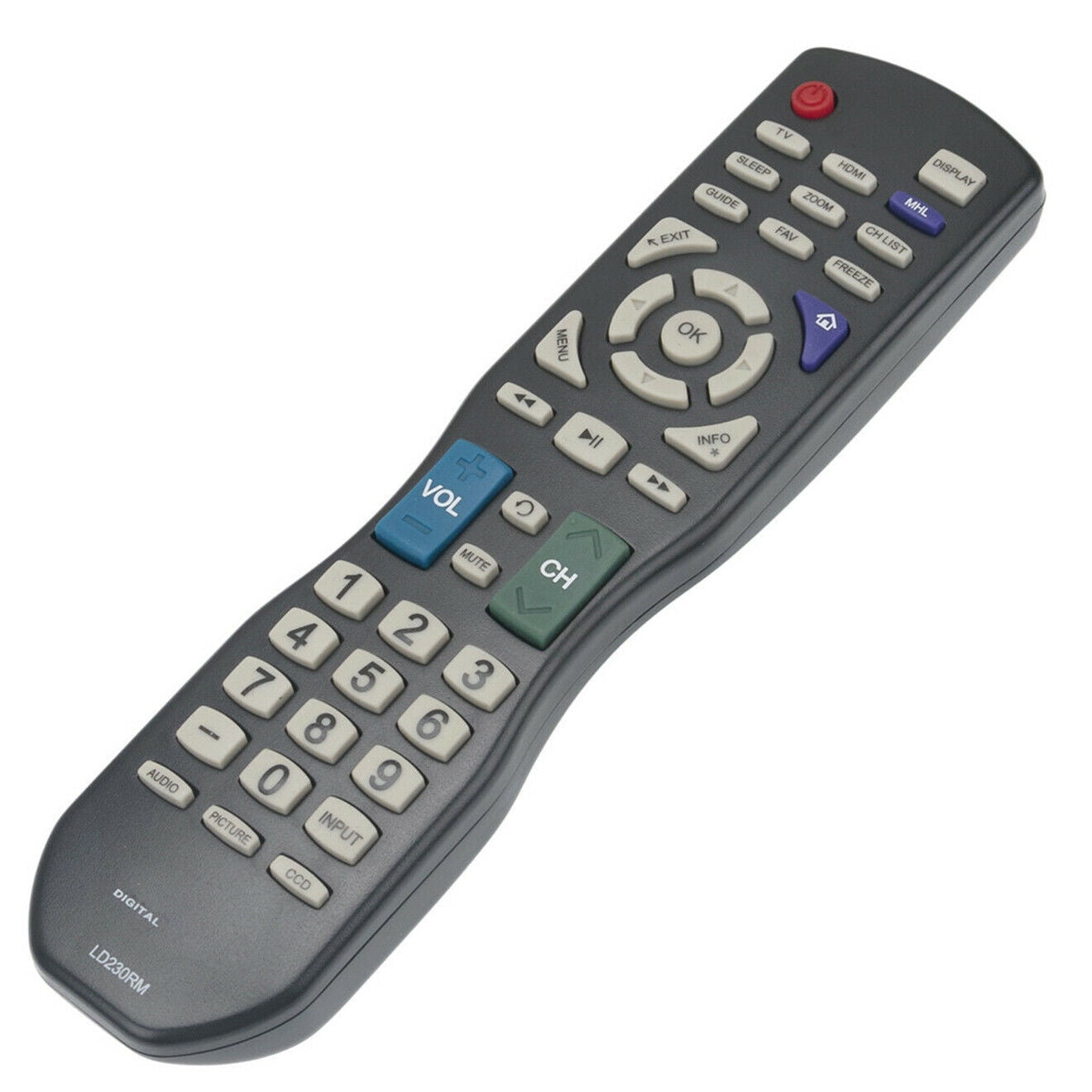 New LD230RM Remote Control for APEX Digital LED LCD TV LD4088RM LD200RM ...