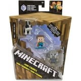 Minecraft Figures 3-Pack Steve, Vindicator, & Toast Collectible Mob ...