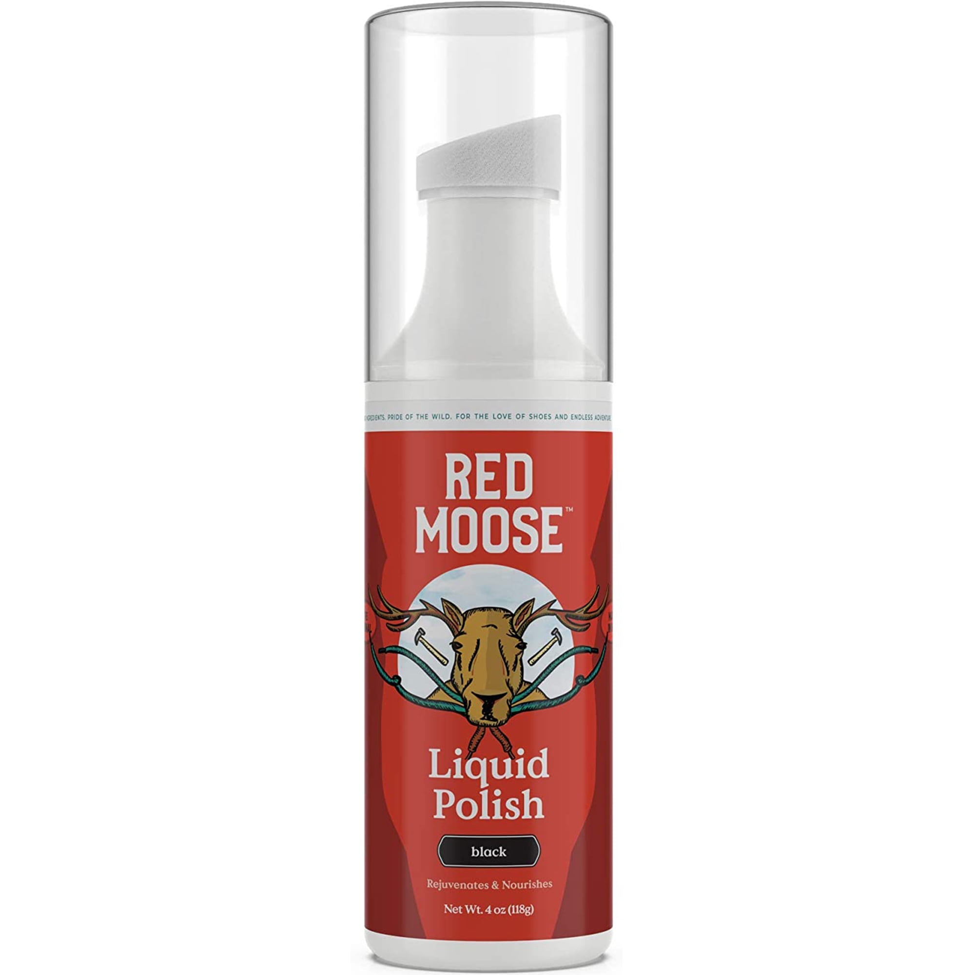 Red Moose Liquid Shoe Polish for Leather Dress, Boots, Shoes, and More ...