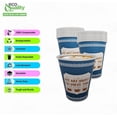 EcoQuality 8 oz Blue Insulated Paper Hot Cups, New York Greek Coffee ...