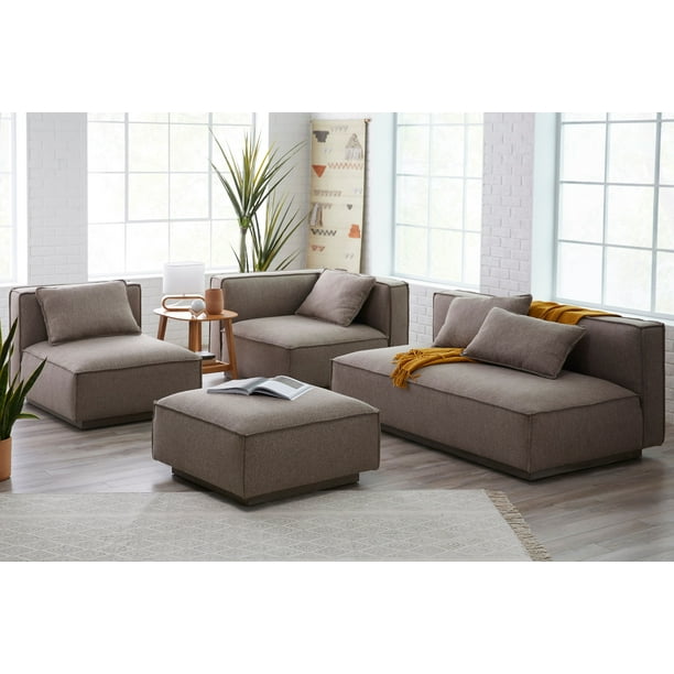 MoDRN Naturals Wheaton Modular Sofa, Beige - Walmart.com